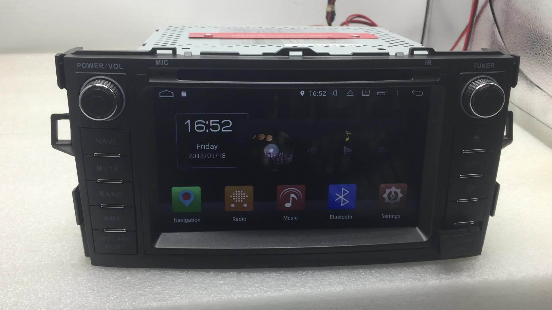 2 Din 7 Inch Android 8 Car Dvd Player For Toyota Auris Reproductor De ...