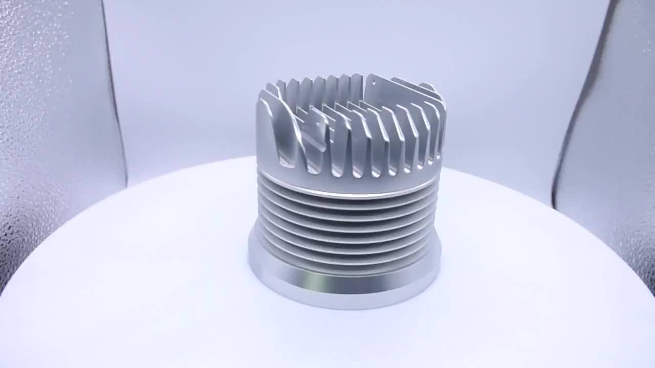 Custom Cnc Machining High Precision Aluminum Round Heatsink 180mm Cob ...