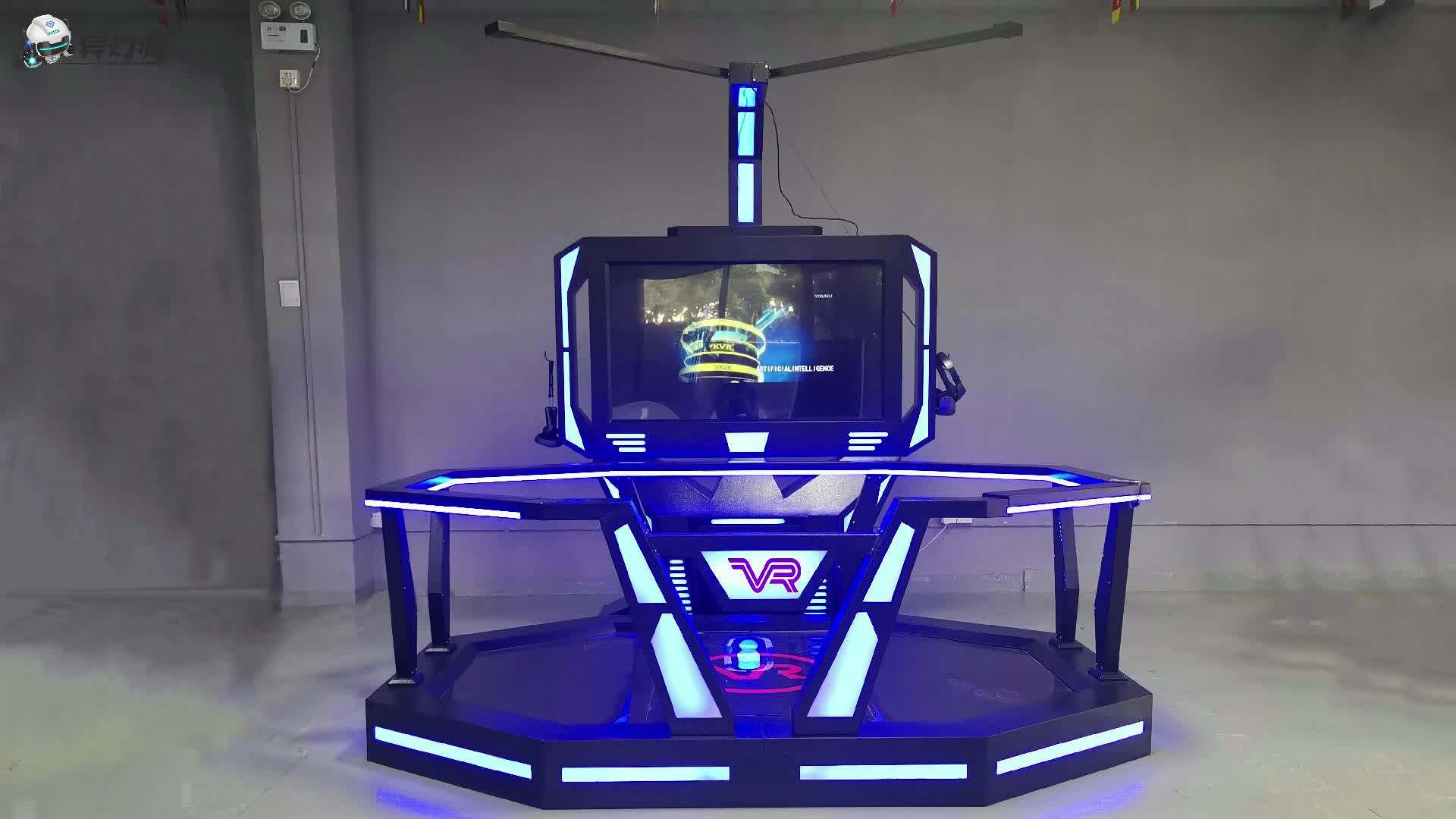 Virtual Reality Shooting Game 9dvr Walking Platform Vr Simulator Vr ...