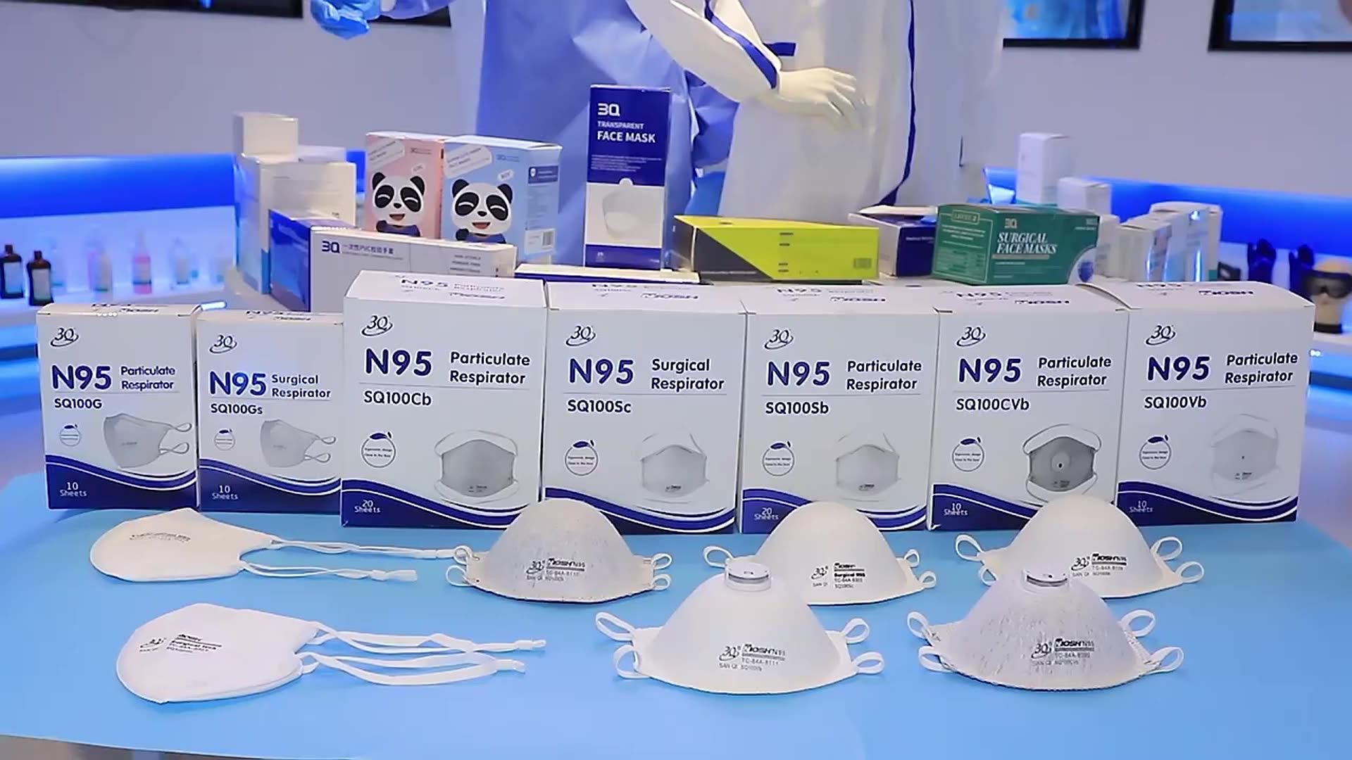 Niosh Approved Active Carbon Safty Dust Particulate Disposable Medical ...