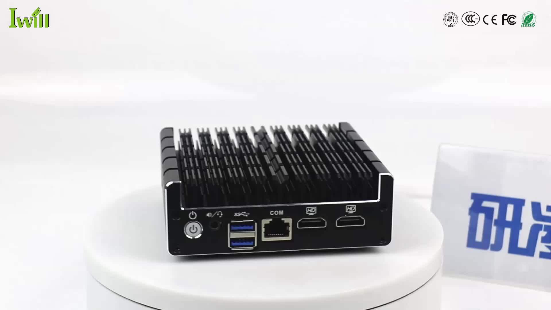 Cheap Router Network Server 4 Lan J3160 Quad Core Fanless Yanling Mini ...