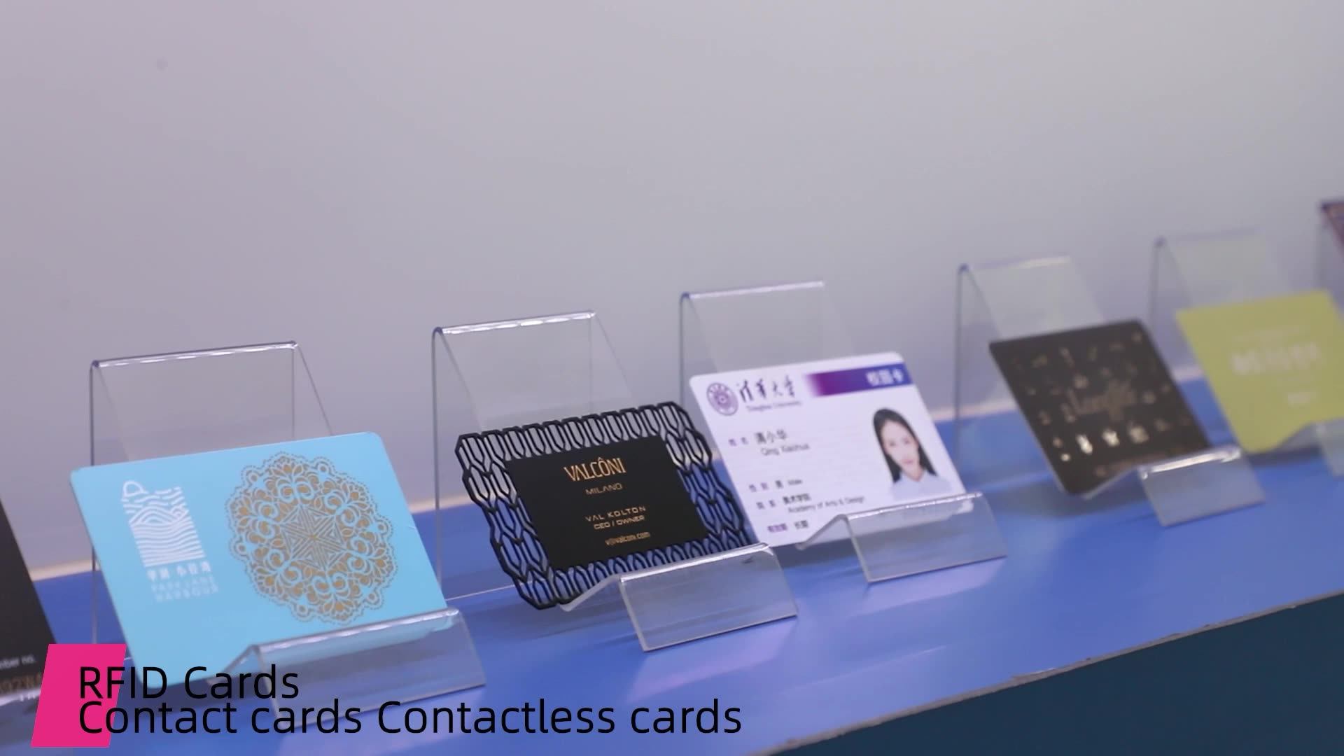 Standard Cr80 Size Glossy Surface Mifare Classic 1k 1356mhz Rfid Blank ...