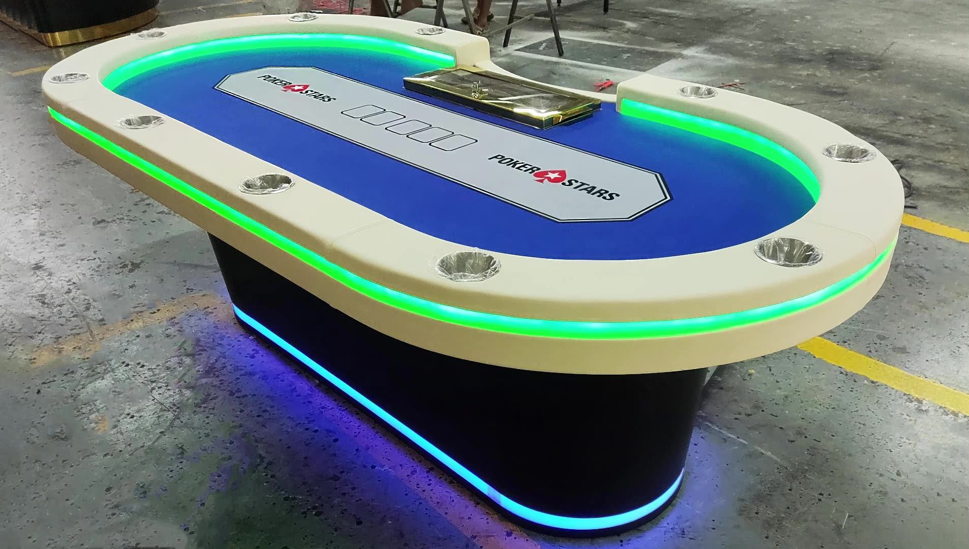 Yh 102inch 10 Players High Quality Led Poker Table De Poker ...