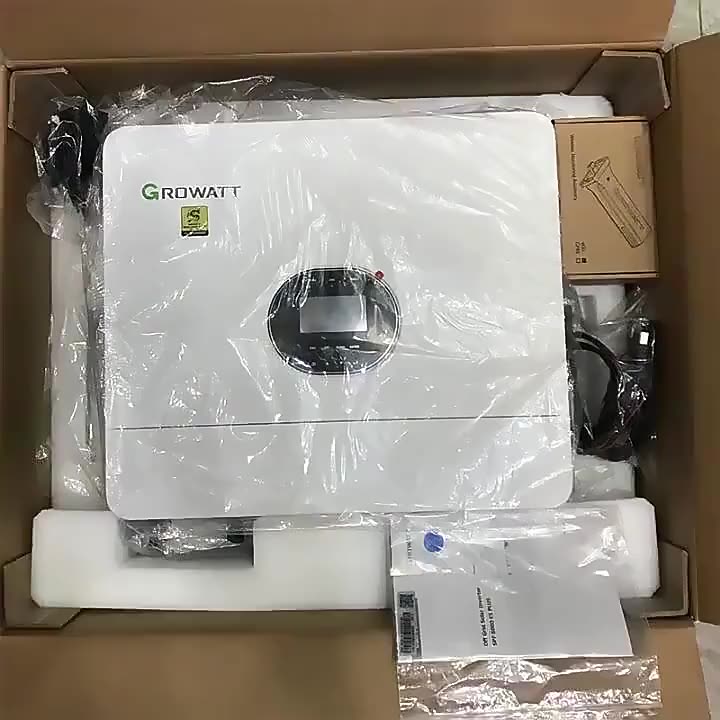 Growatt New Arrival Spf6000es Plus 50/60hz Pure Sine Wave Off Grid 6kw 12kw Inverter With 48v ...