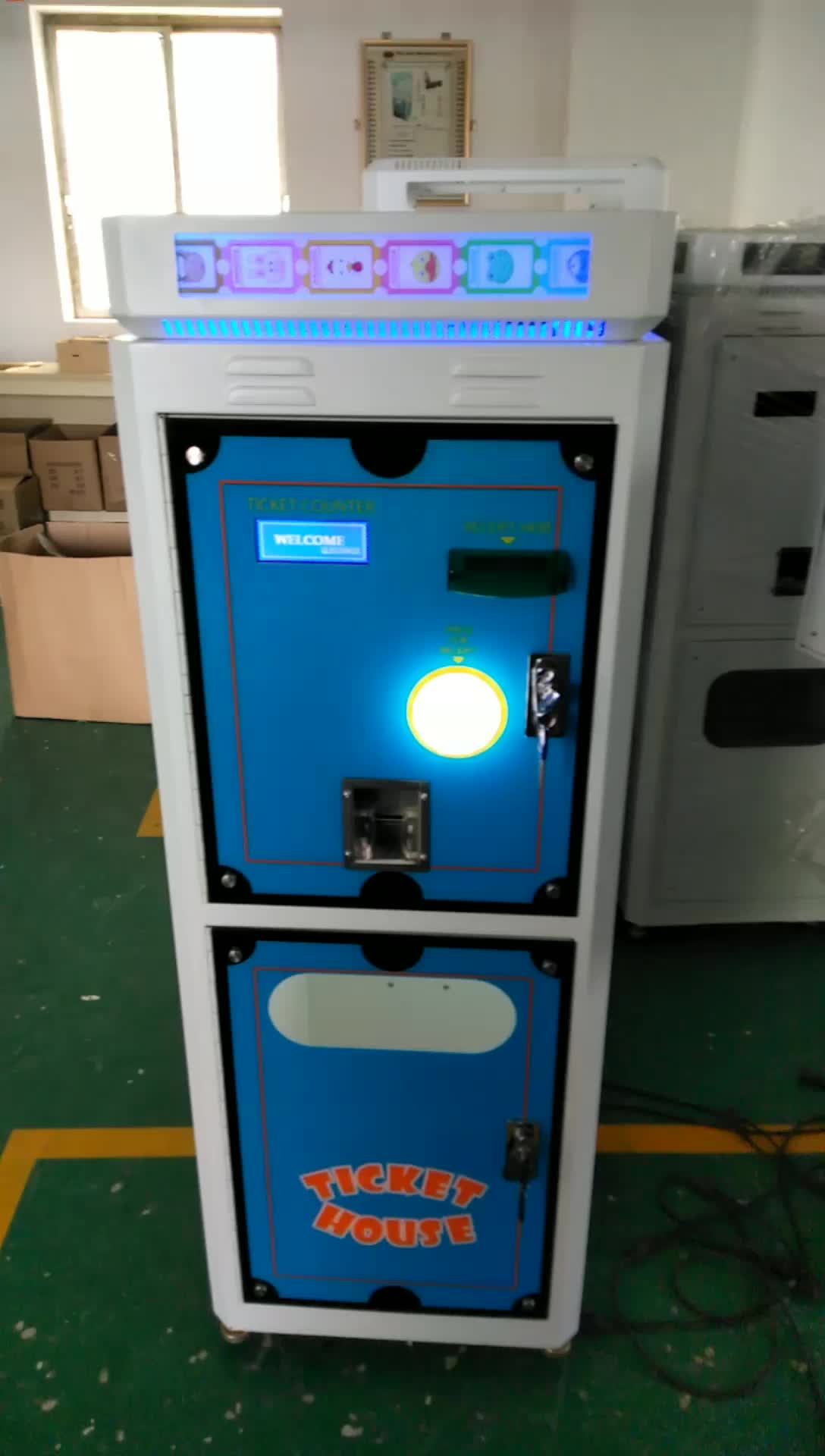 High Speed Video Game City Automatic Ticket Counting Station Redemption ...