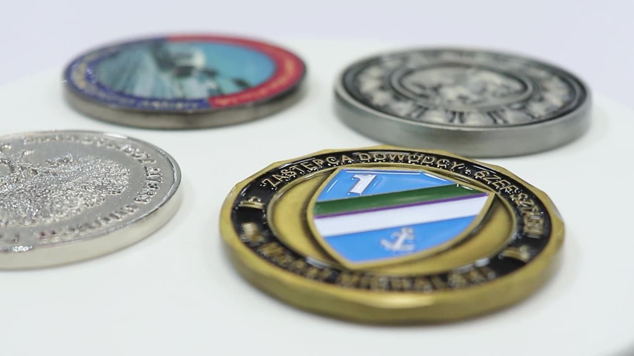 Factory Design Metal Challenge Coin Custom Logo Die Casting Engraving ...