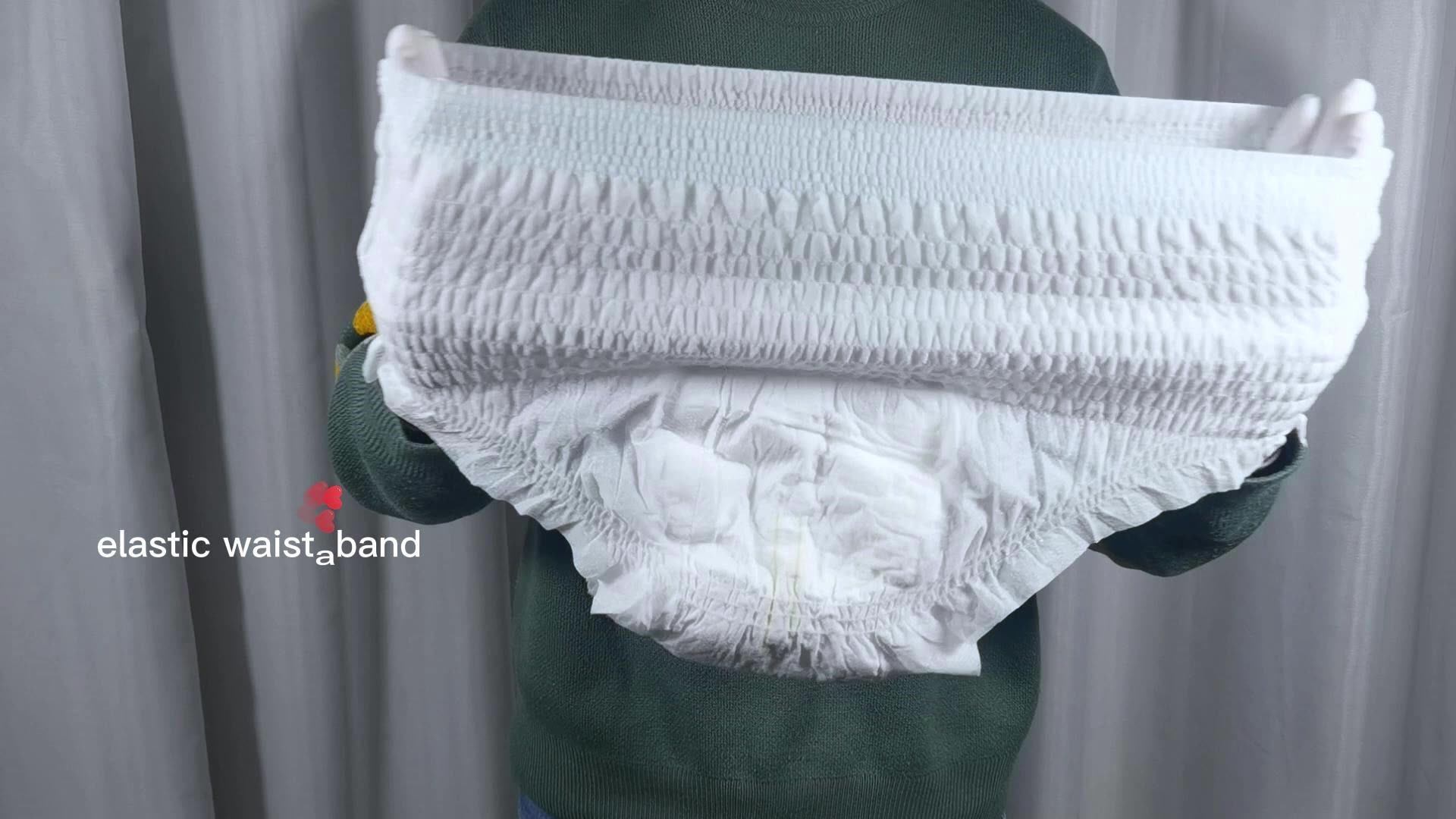 Double Leak-proof Visible Legcuff Pe Film Pp Printed Incontinence Pants ...