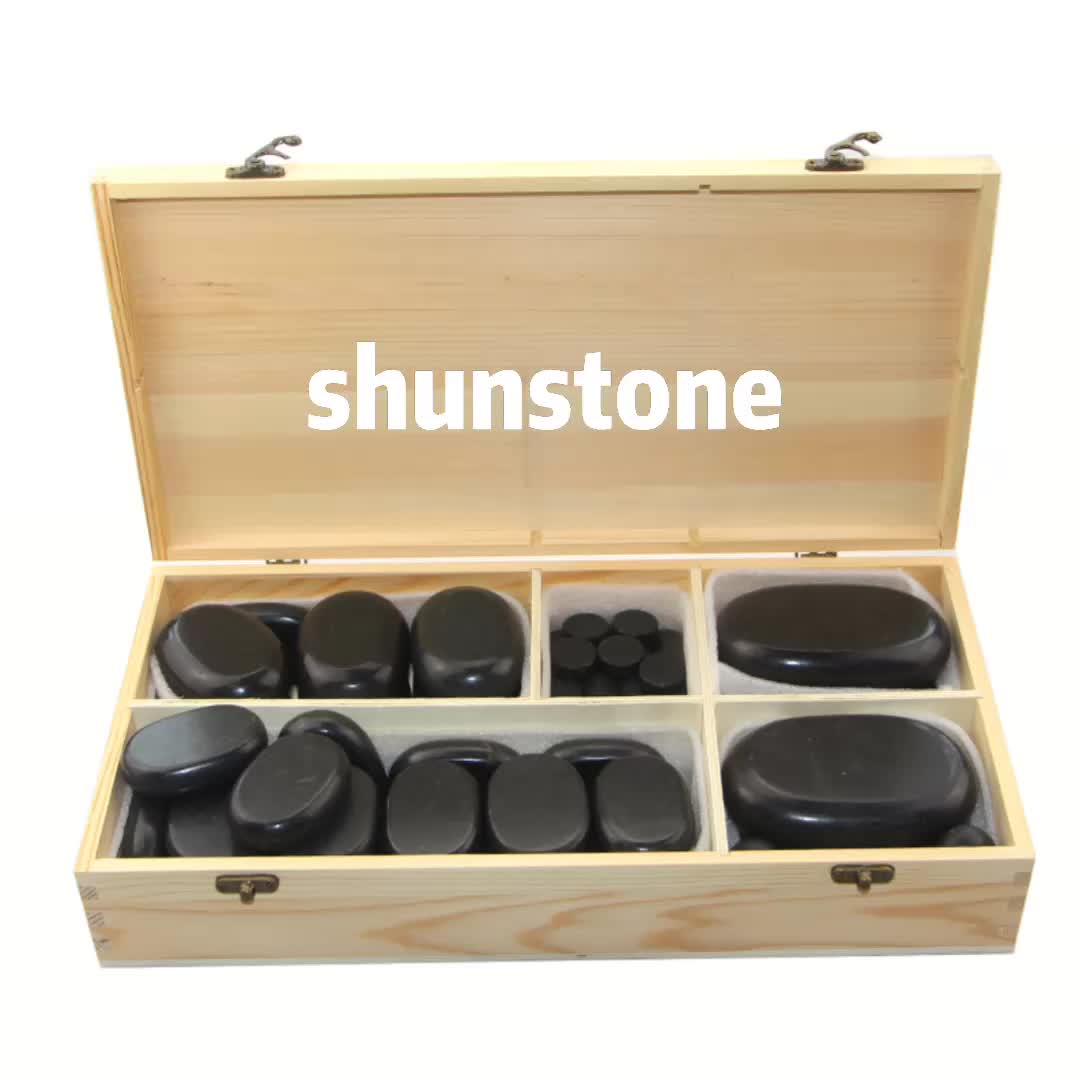 Massage Set Popular Hot Stone Large Hot Spa Rock Basalt Stones Massage Therapy Lava Natural