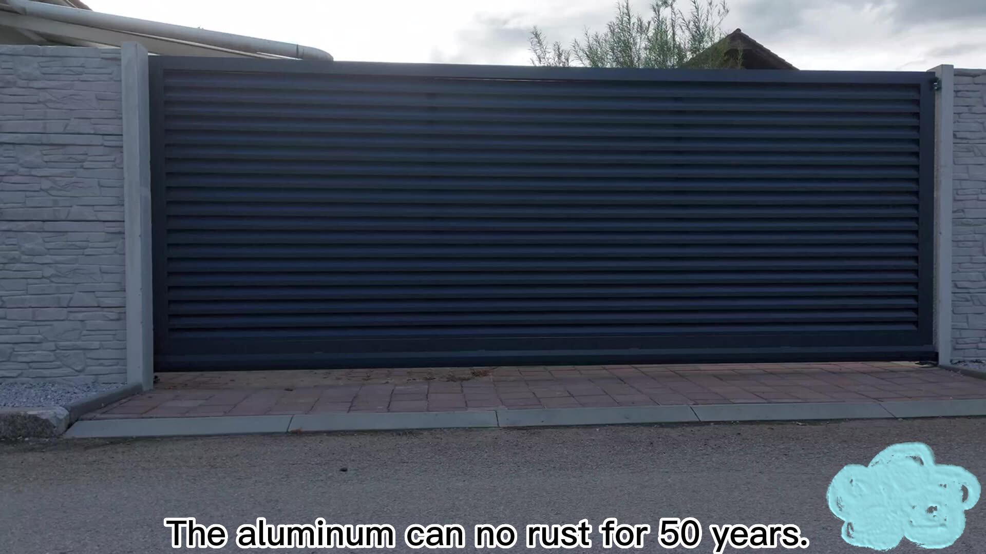 Modern House Outdoor Main Gate Design Metal Automatic Electric Sliding ...