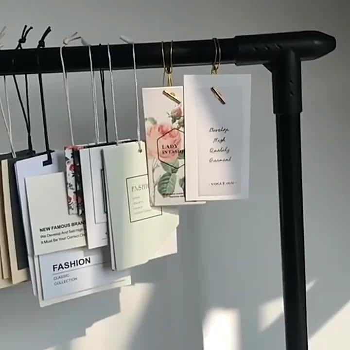 Garment Clothing Hang Tags,Custom Logo Clothes String Rope Hangtag ...