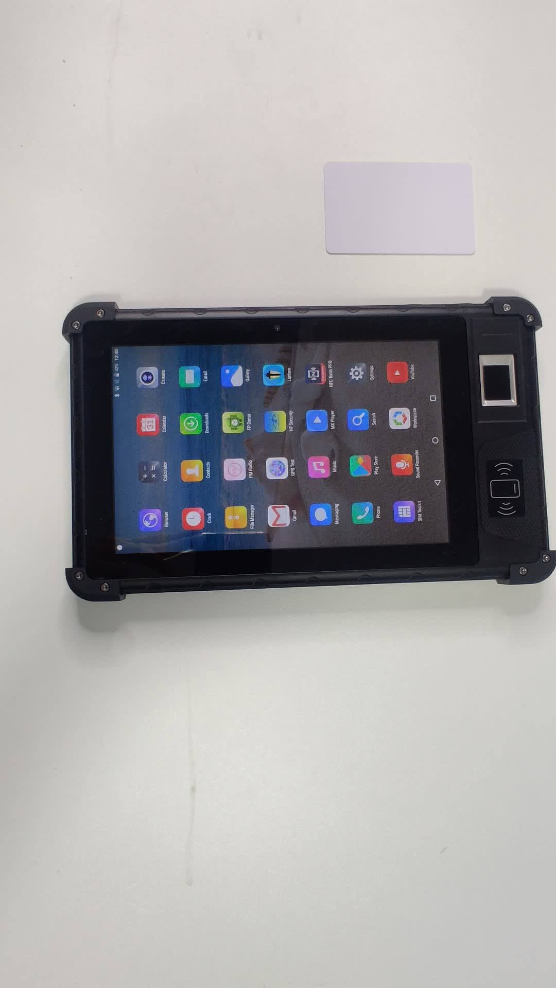 Fp08 Handheld Rugged Ip65 4g Biometric Android Tablet With Integrated ...