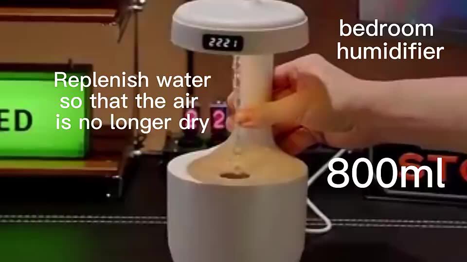 Newly Arrival Anti-gravity Water Droplet Humidifier Household 800ml Usb ...