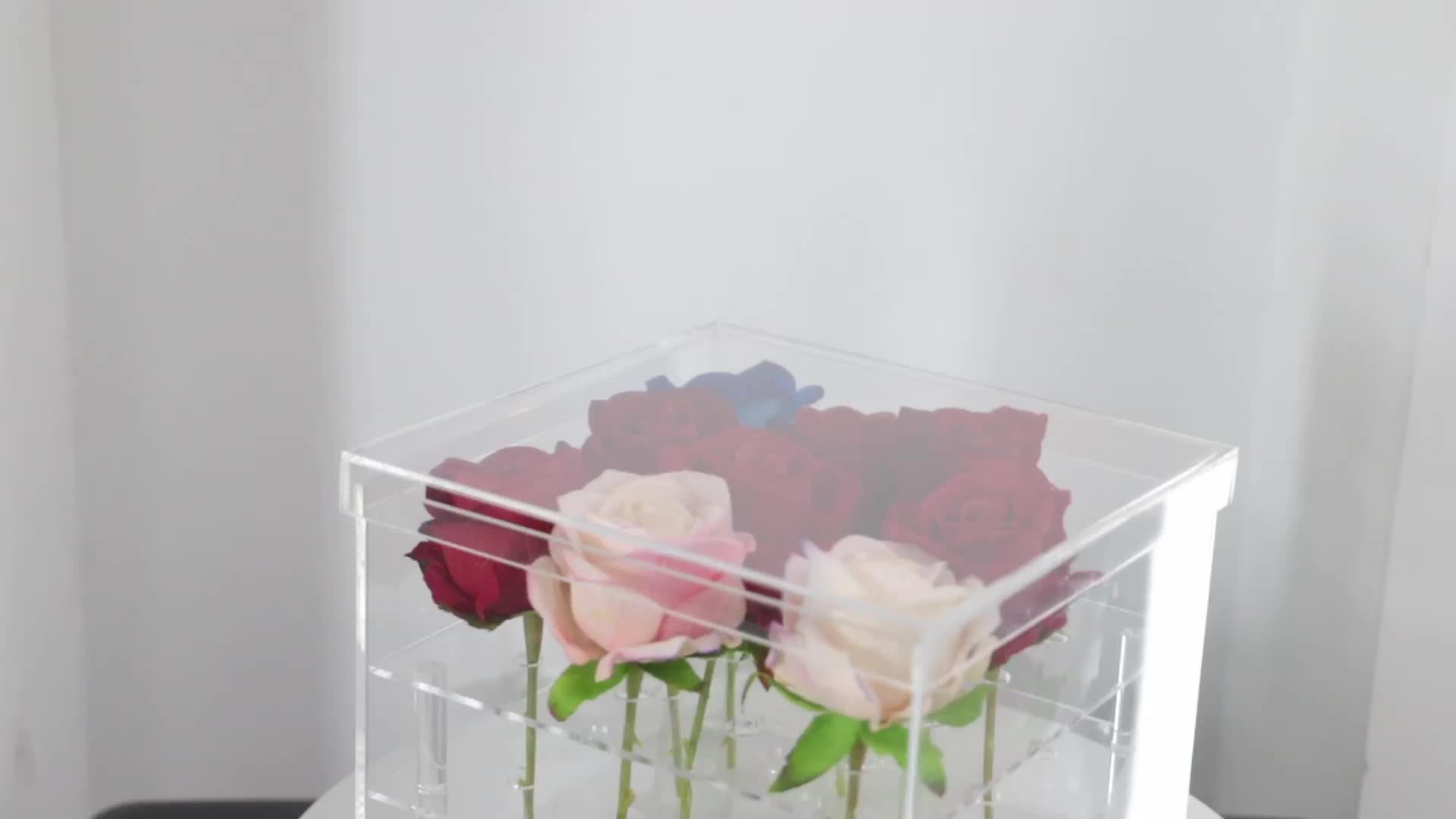 Rectangular Floral Centerpiece For Dining Table Acrylic Long ...