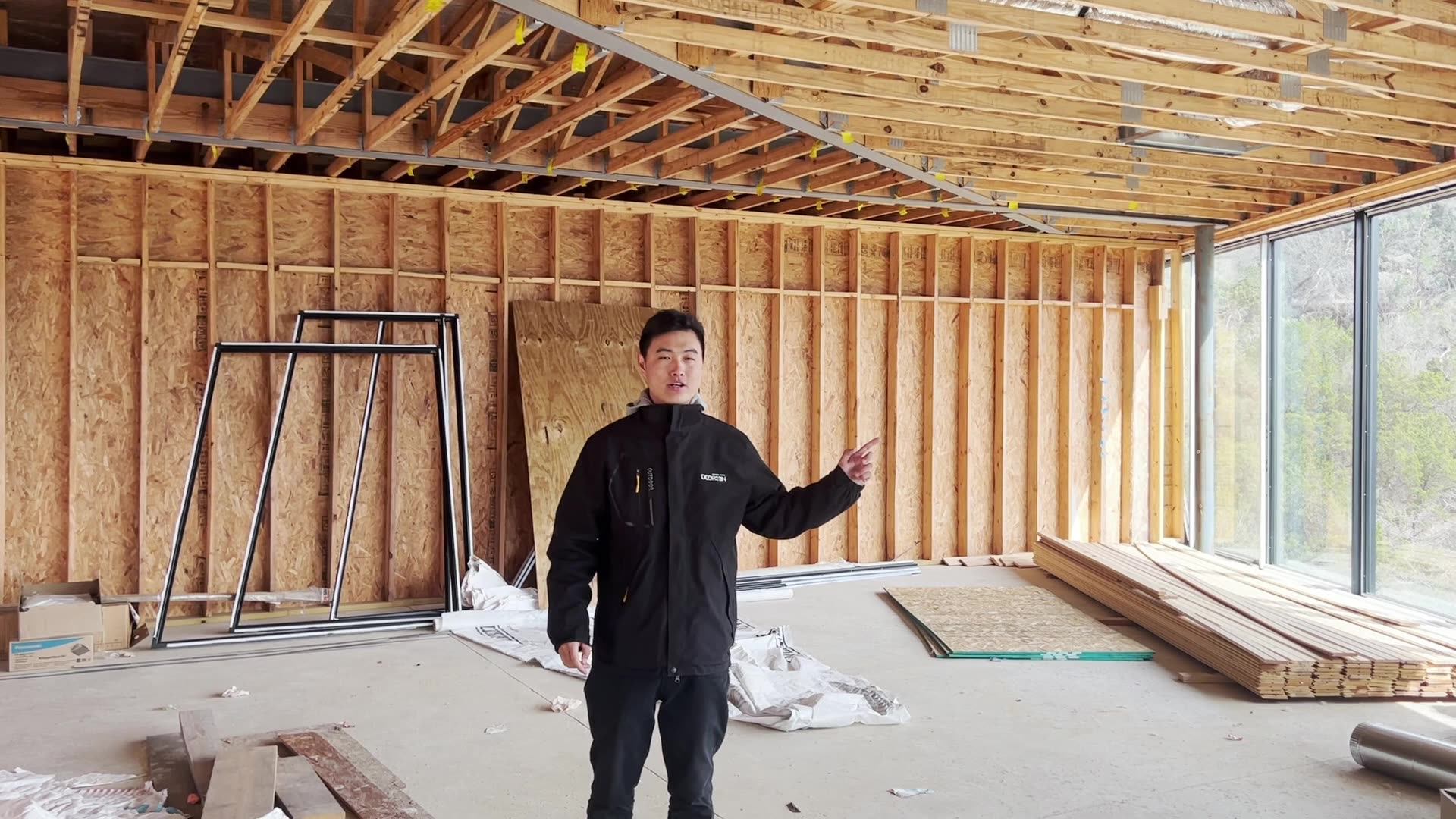 As2047 Triple Glazed Windows Cheap Price Big Picture Black Window ...