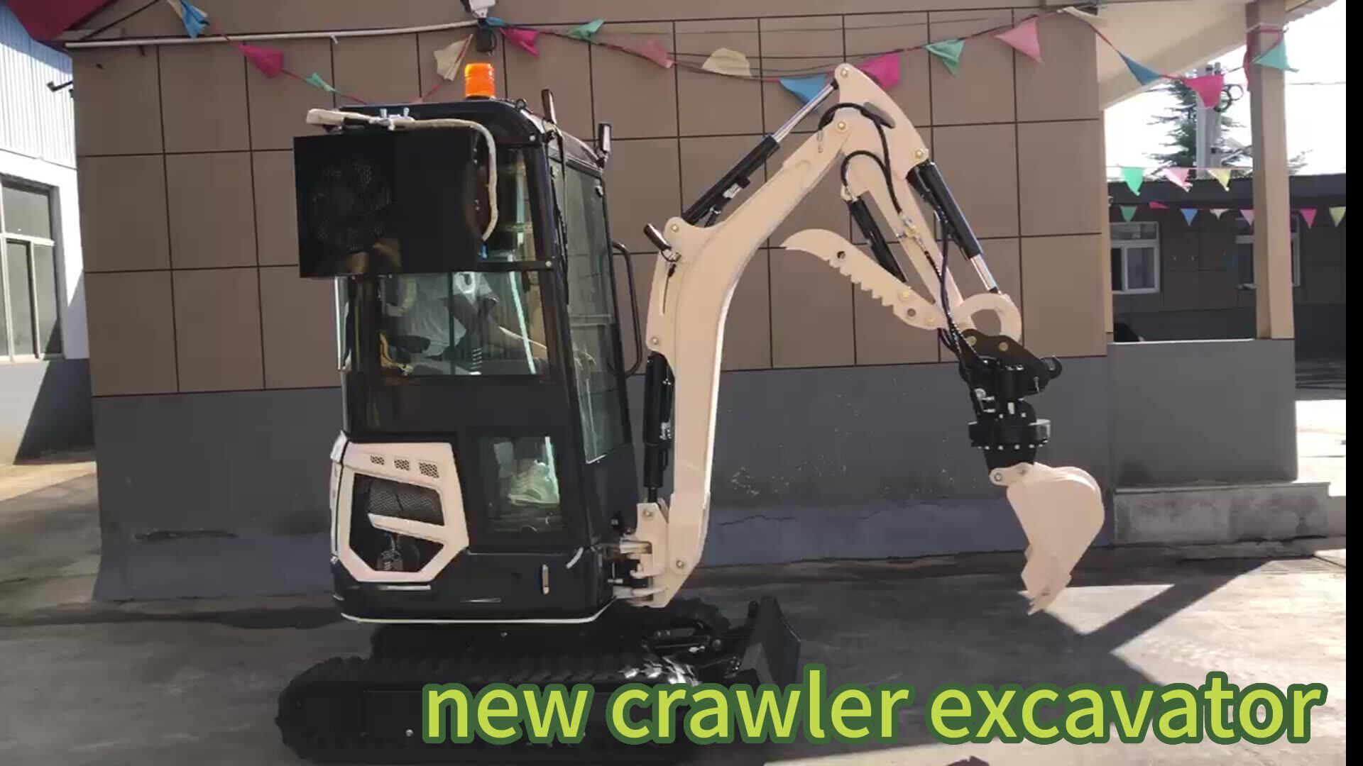 Chinese New Mini Crawler Digger Excavator Machine Minibagger Farm Ce ...
