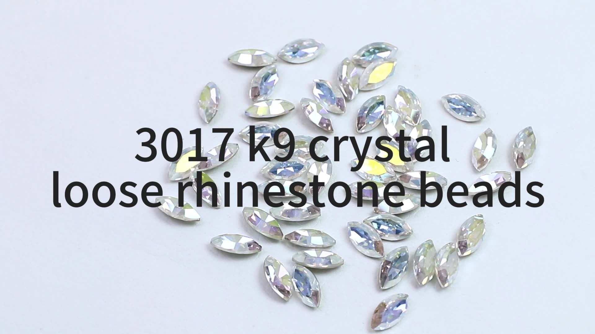 Navette Shape Crystal Fancy Stone Point Back K9 Crystal Rhinestone ...