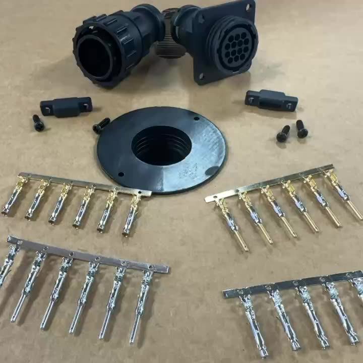 AMP安普史密码插头SMEMA接头14P孔182649-1公头 206043-1母头配针-阿里巴巴