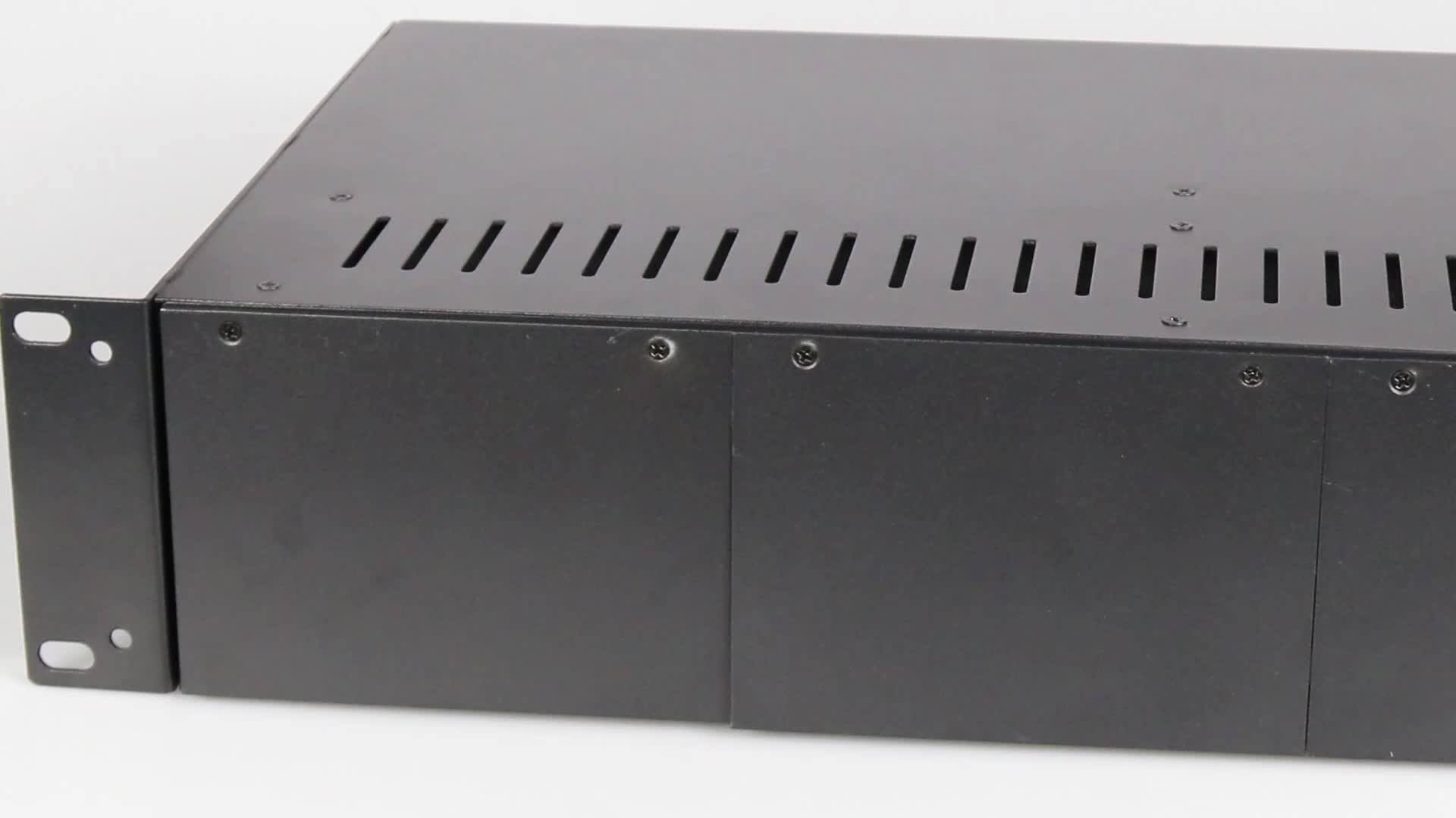 14 Slots Fiber Media Converter Chassis Rack 19" 2u - Buy Fiber Media ...