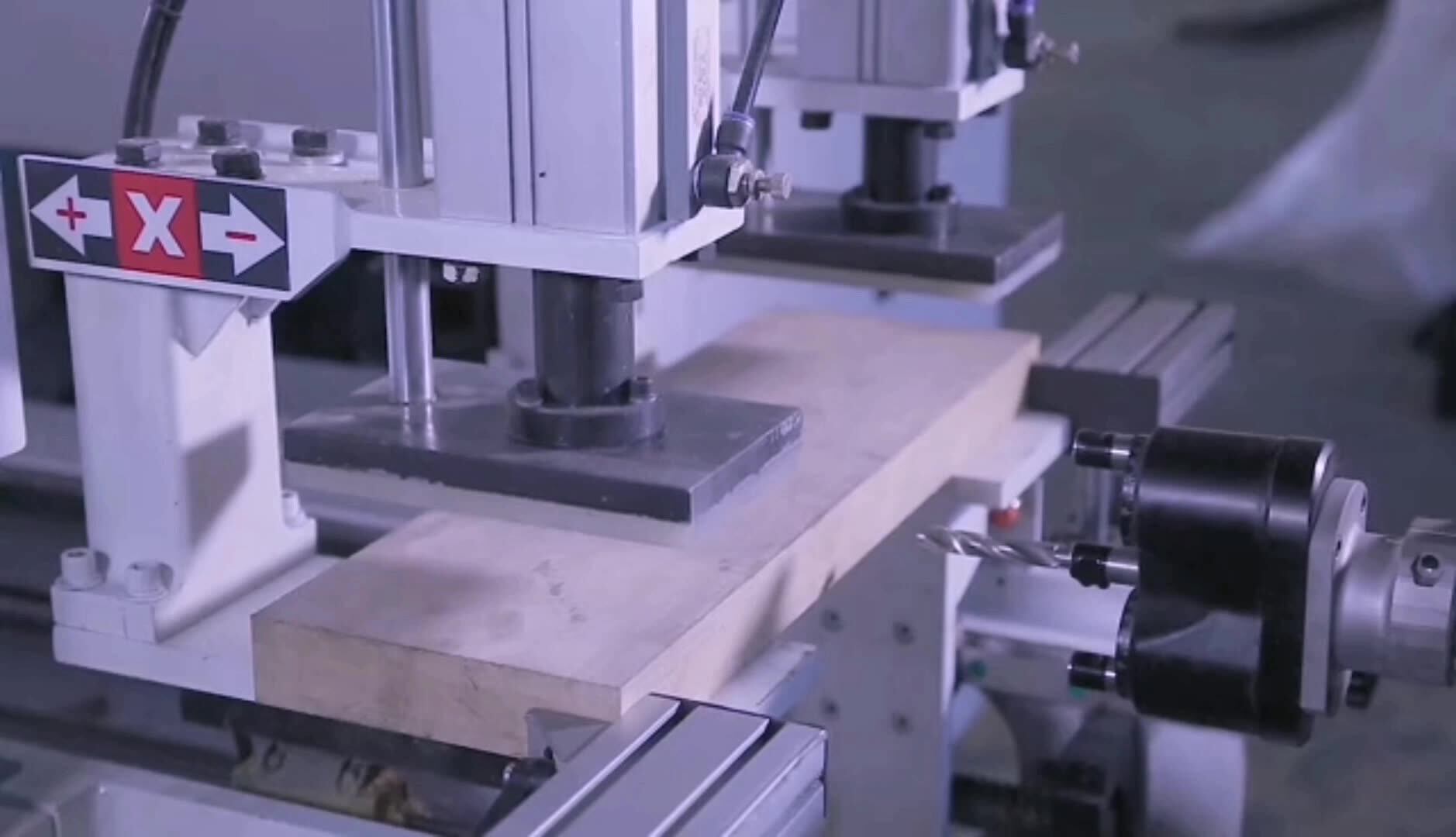 Cnc Double-end Shaping And Drilling Machine Wood Door Working Machinery ...