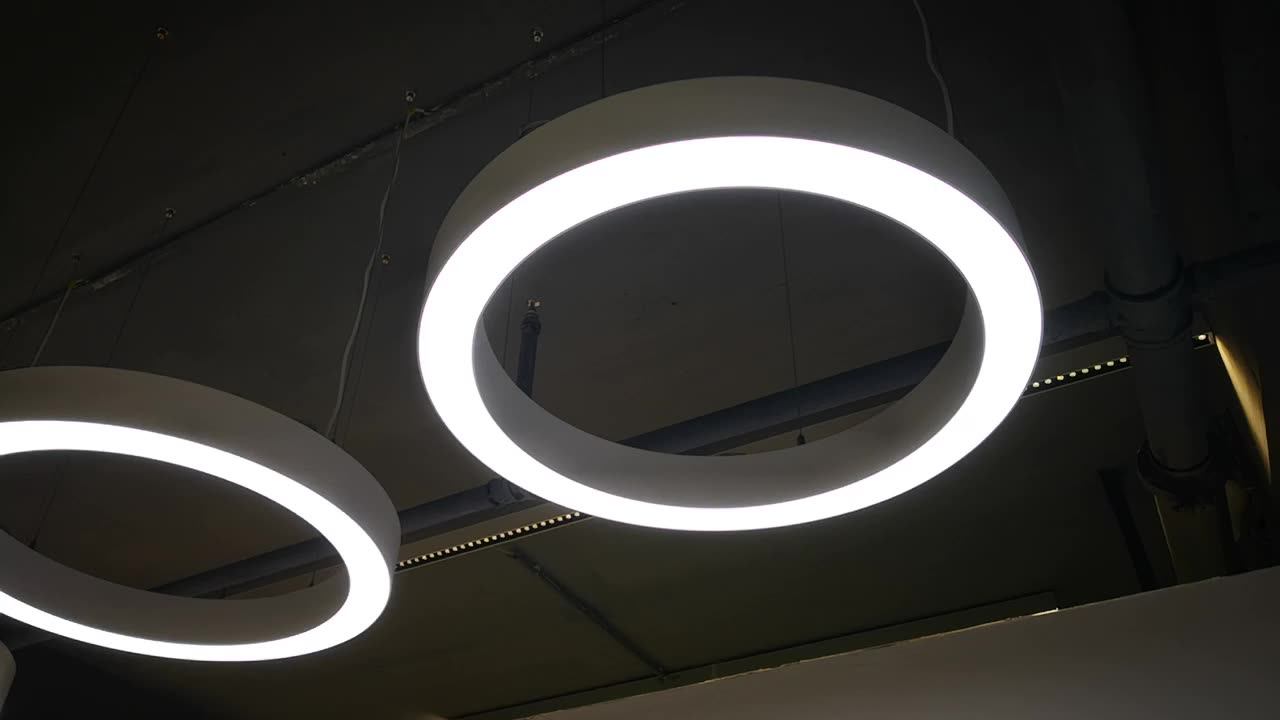 Empotrable De Techo Led Círculo Anillo De Luz De Estilo Moderno Curva ...