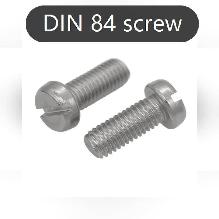 Din 84 / Iso 1207 Metric Machine Screws Cheese Cylinder Head Slot Drive ...