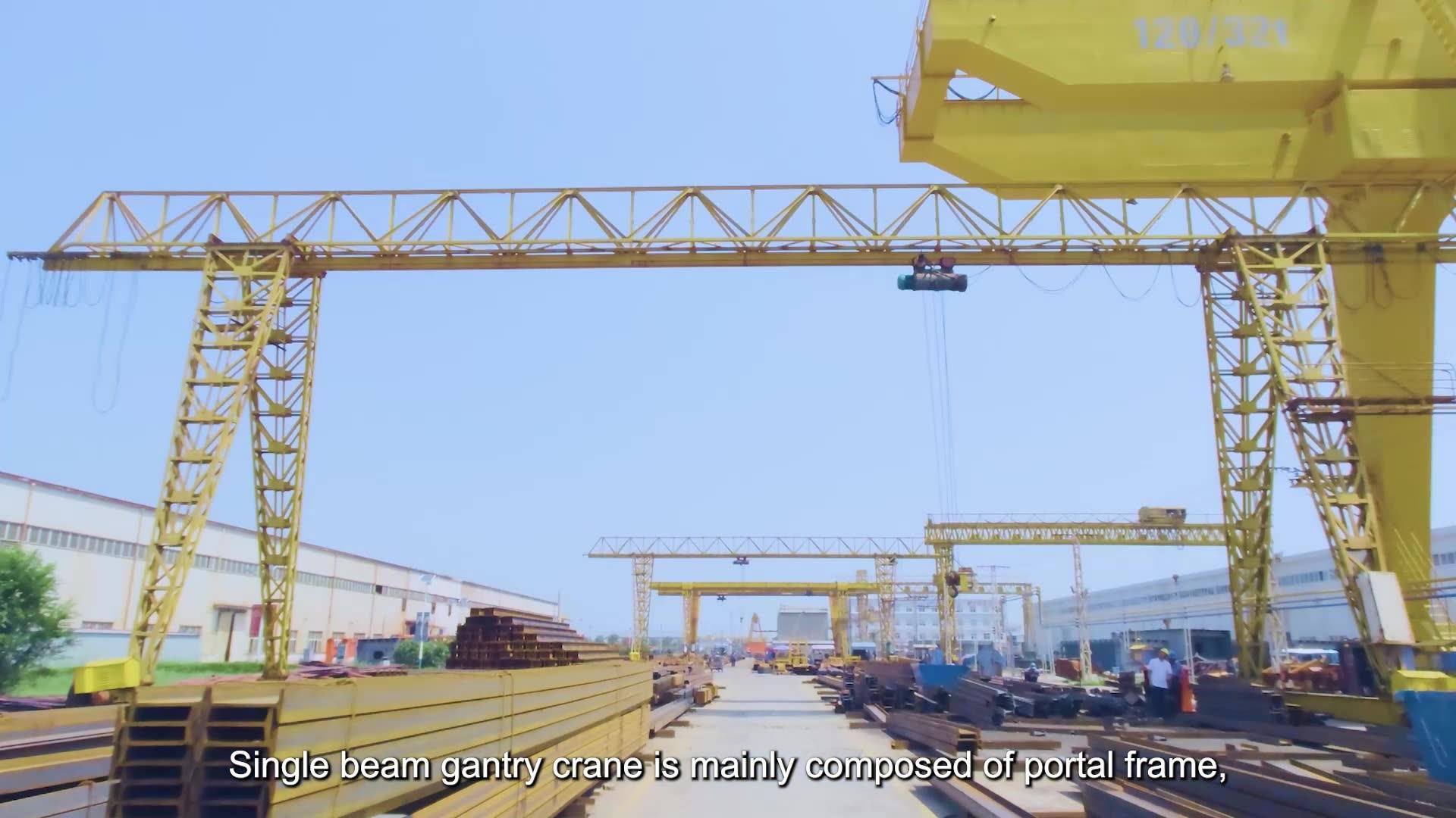 Industrial 2 Ton Single Girder Steel Frame Gantry Crane After Sales ...