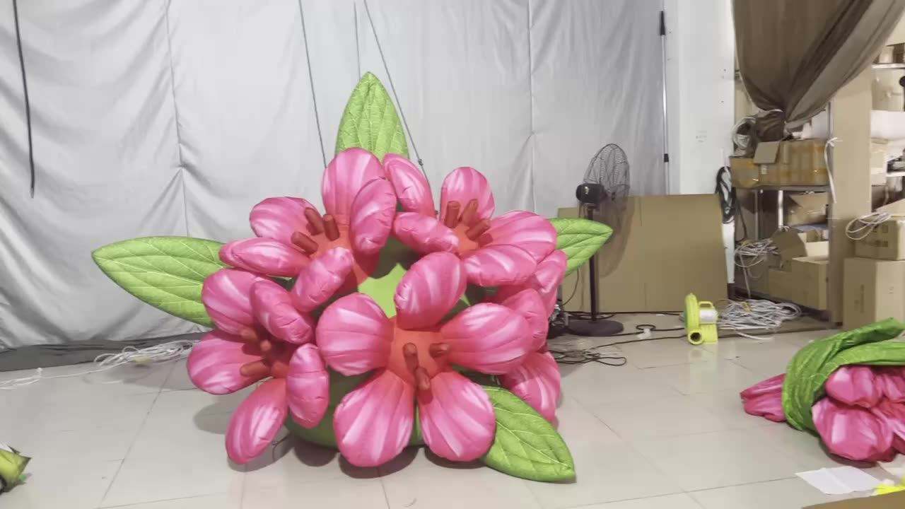 High Quality Inflatable Roses Custom Wedding Led Inflatable Flowers ...