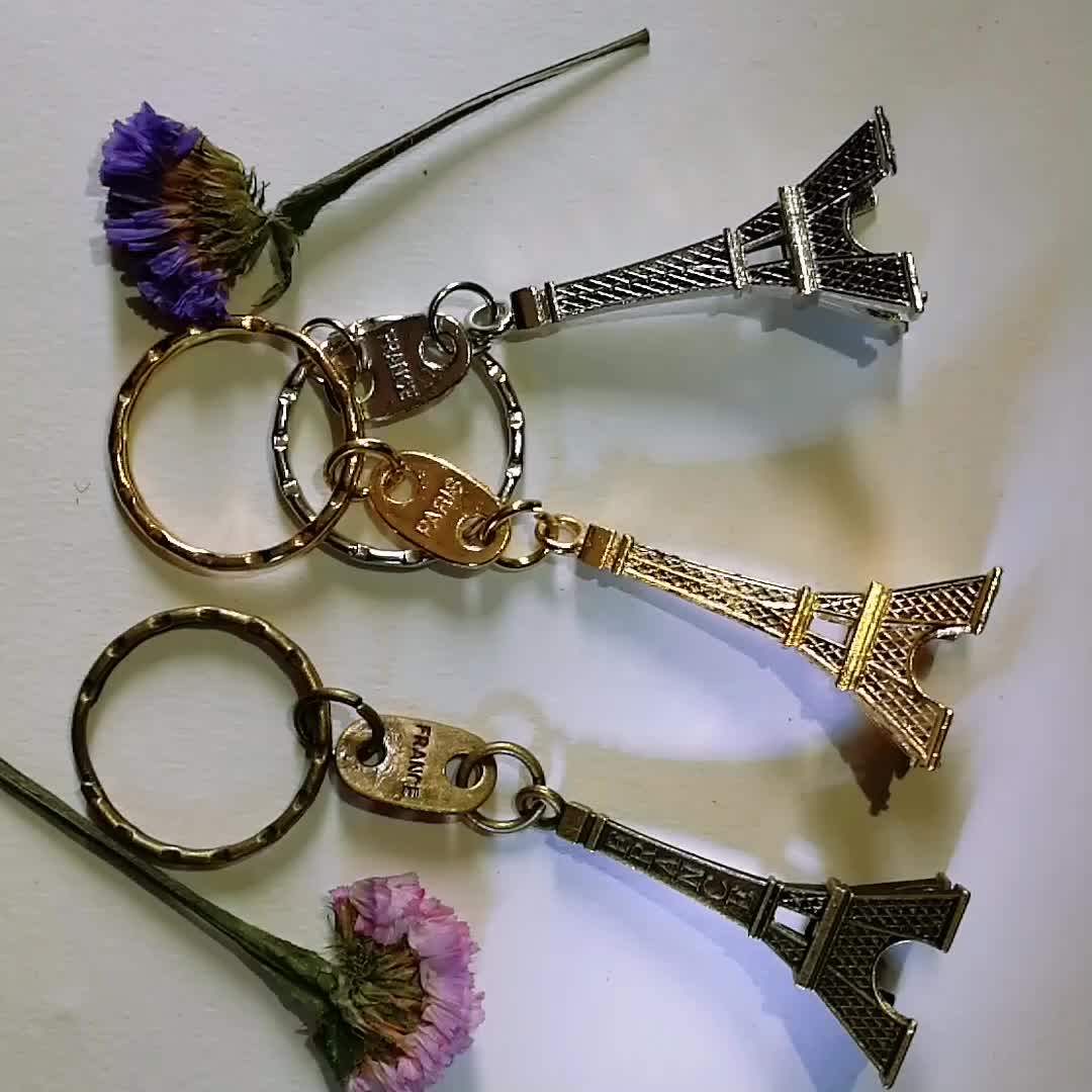 France Paris Classic Style Keyring Vintage European Style Jewelry ...