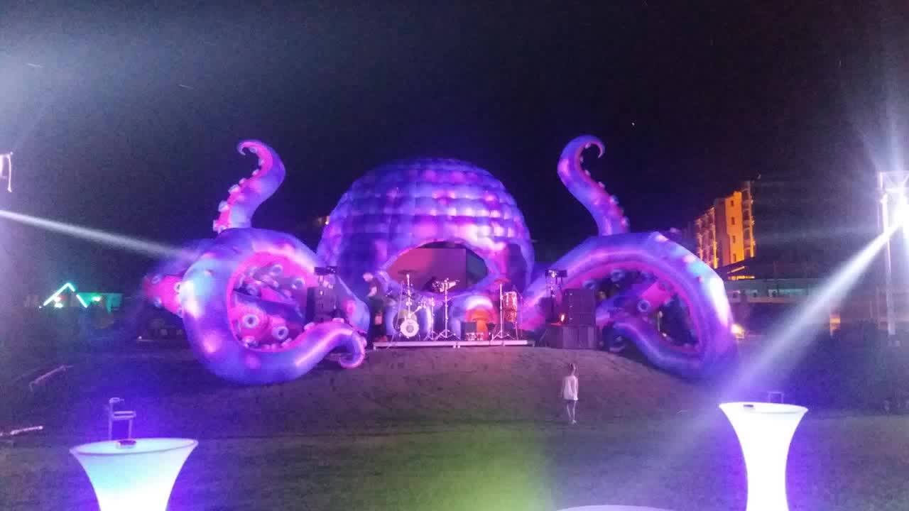 Event Stage Decoration Led Lighting Giant Inflatable Octopus - Buy ...