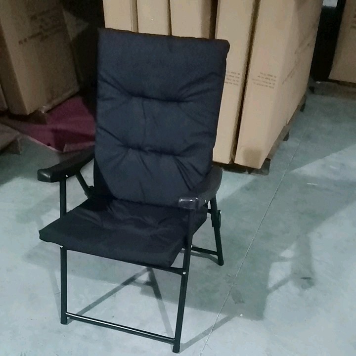 Padded Folding Chair Outdoor Garden Seat Camping Relax Stool Durable ...