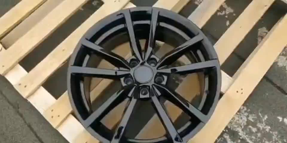 Wholesale Price 17 18 19 Inch 5 Holes Black Silver 100/112 Muit-spoke ...