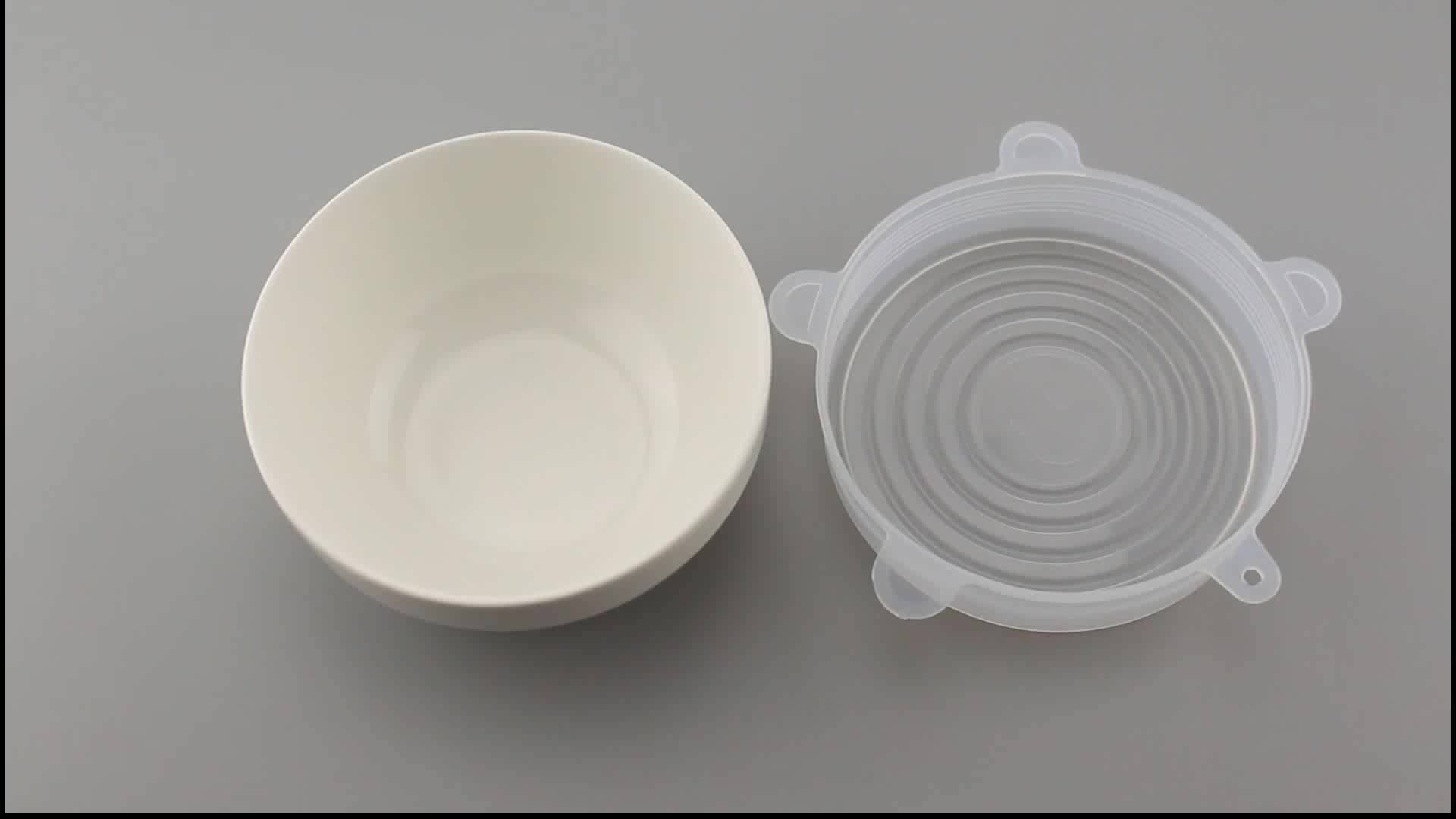 Reusable Silicone Stretch Lids Silicone Food Wrap Bowl Lid Silicon ...