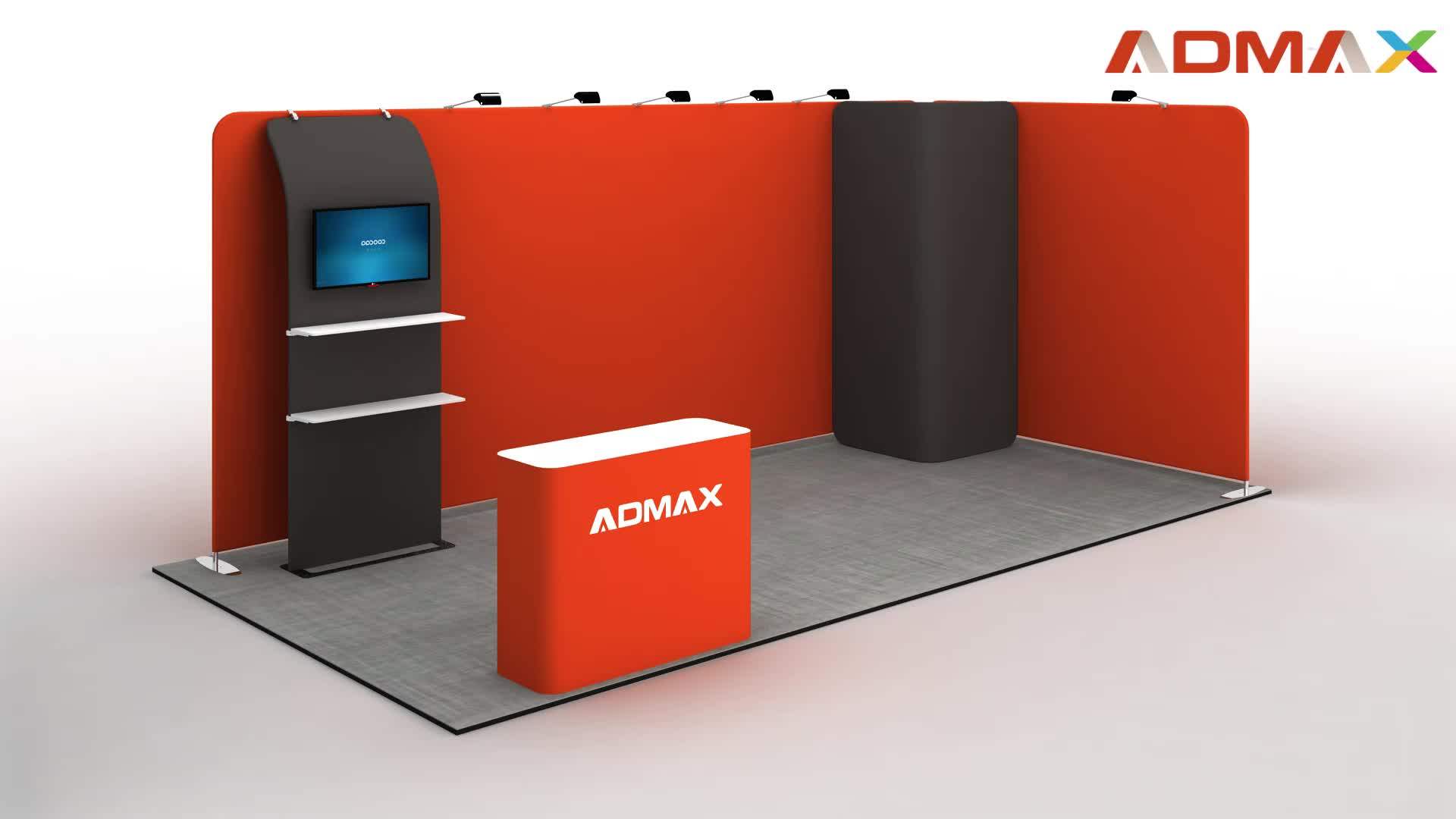 Custom 10x20ft Portable Modular Trade Show Display Booth Stand - Buy ...