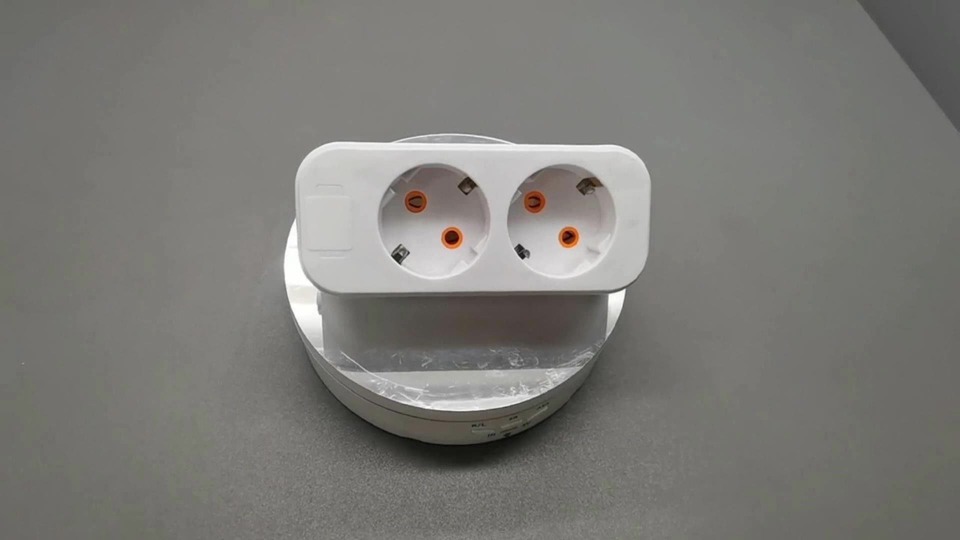 4way/2pin Outlet With Eu Standard Extension Socket With On/off Switch ...