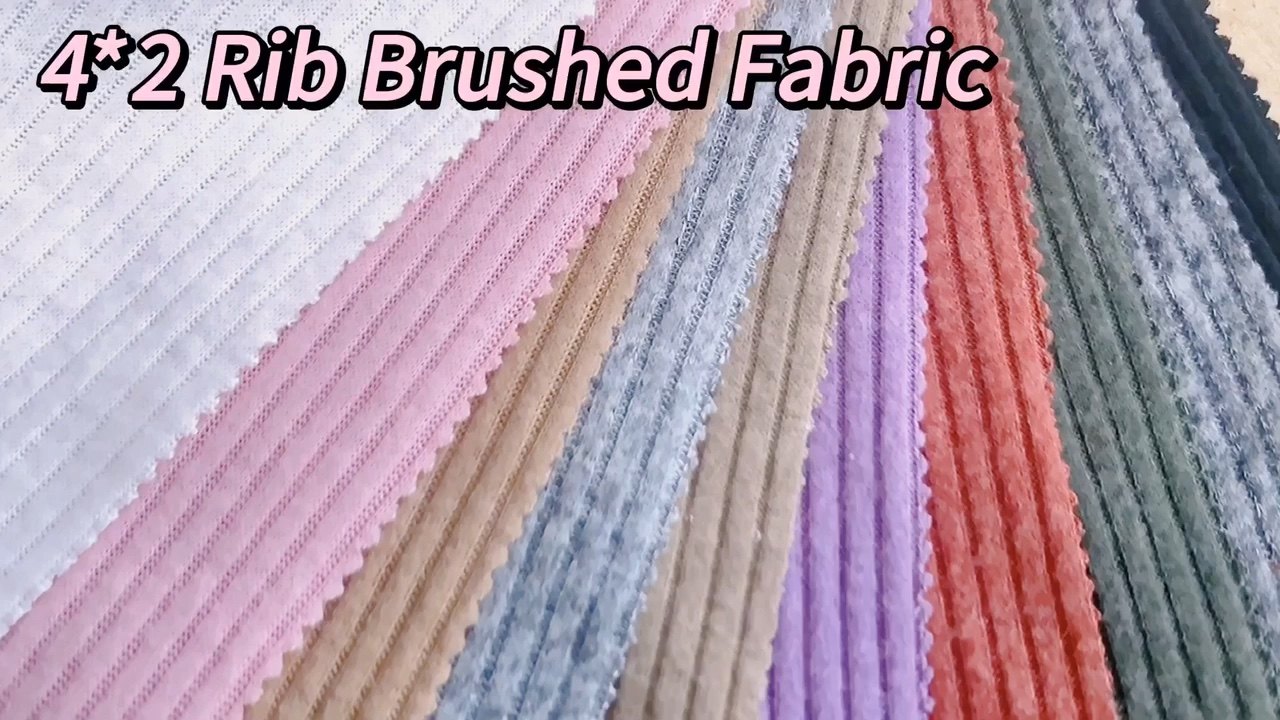 Fast Delivery Textiles Brushed 1x1 Hacci Rib Knit Jersey Fabric ...