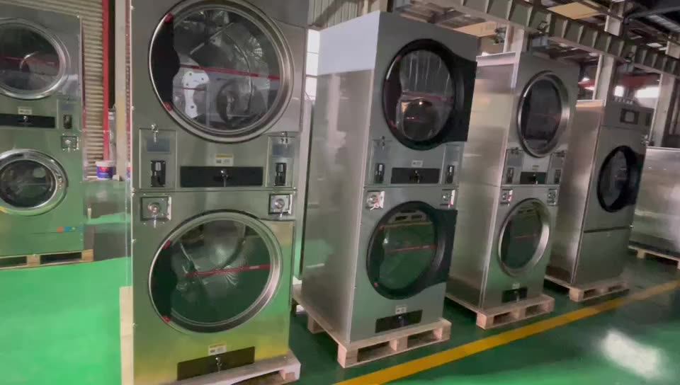 Mavis Wash Laundry Equipment Fully Automatic Commercial Stack Layer ...
