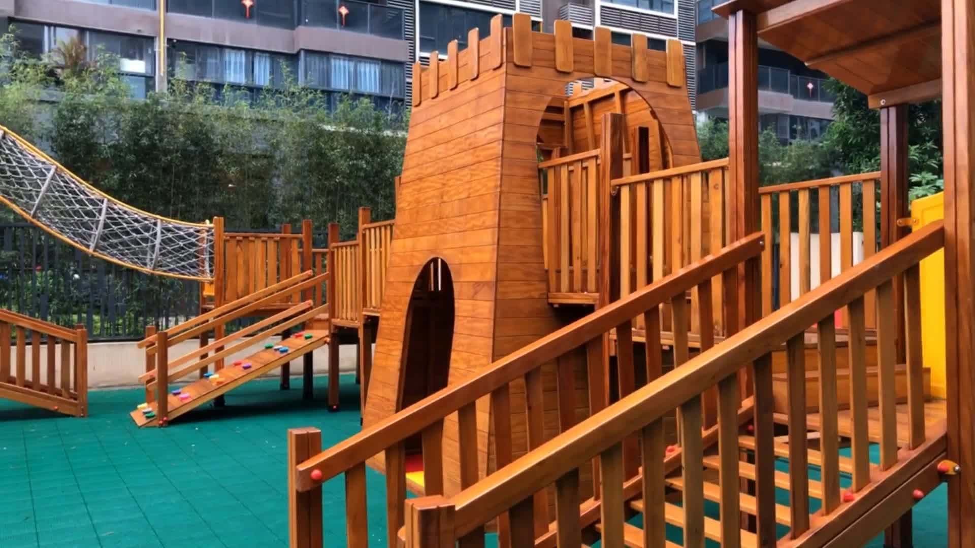 Cowboy Preschool Outdoor Design Children Playground Wooden Custom ...