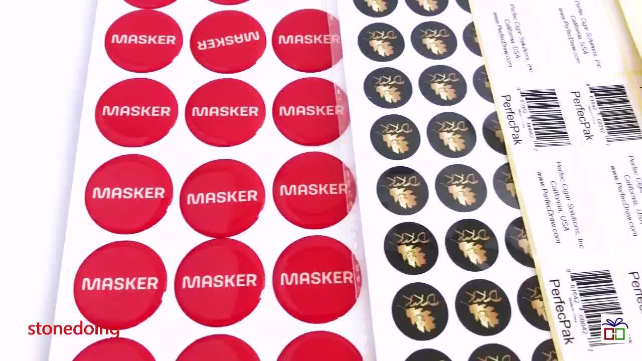 Custom 3d Embossed Gel Labels Soft Plastic Brand Logo Epoxy Resin Domed ...