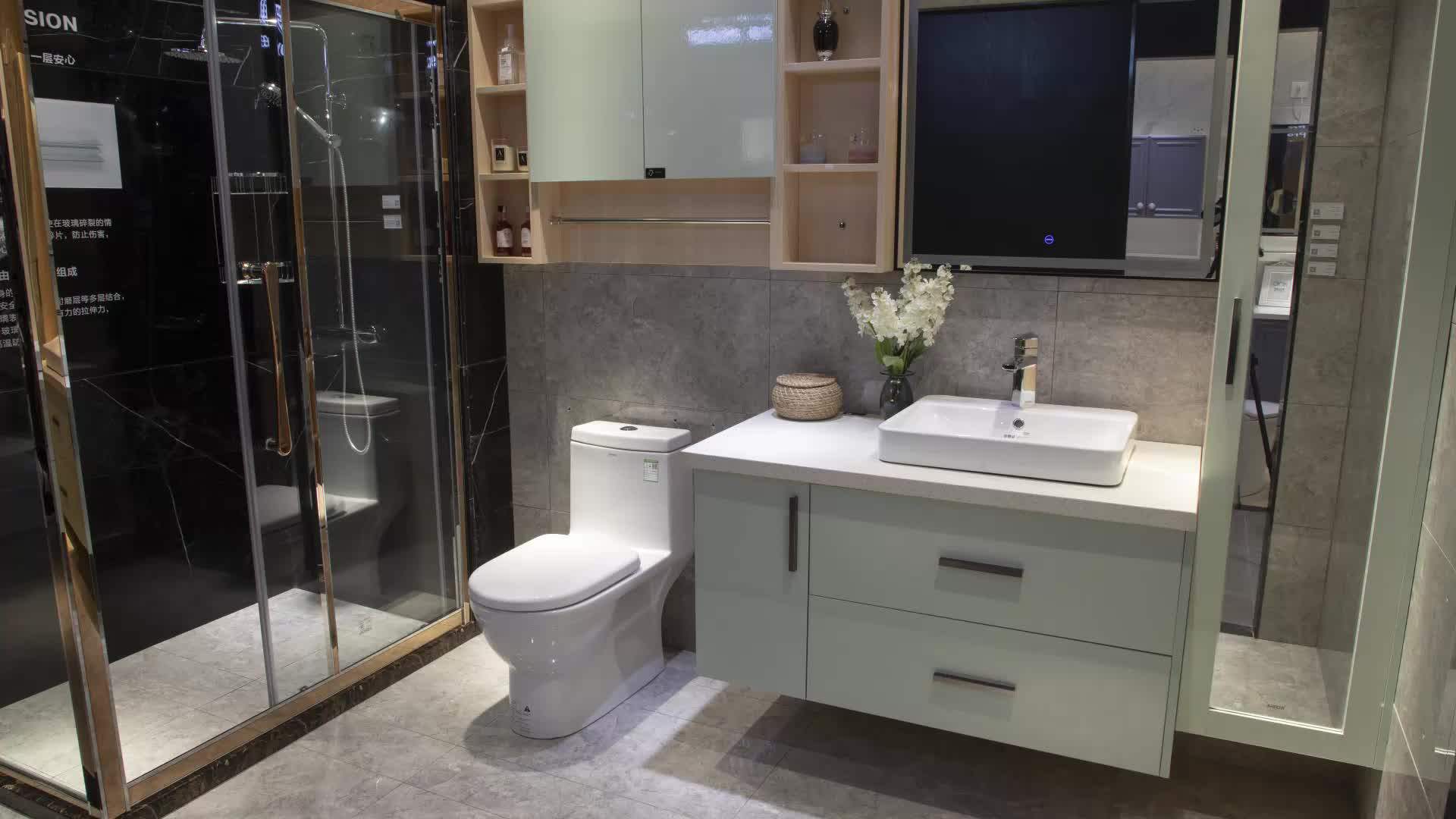 Arrow One Piece Siphon Flush Water Bathroom Sanitary Ware Wc Toilet Set ...