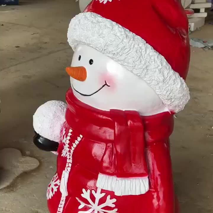 Christmas Decoration Resin Fiberglass Life Size Outdoor Santa Claus ...