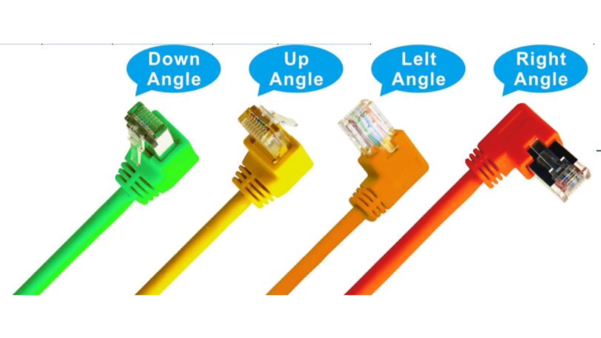 Utp/ftp/stp Cat5 Cat6 Cat7 Right/left Angle Angled Rj45 Network Cable ...