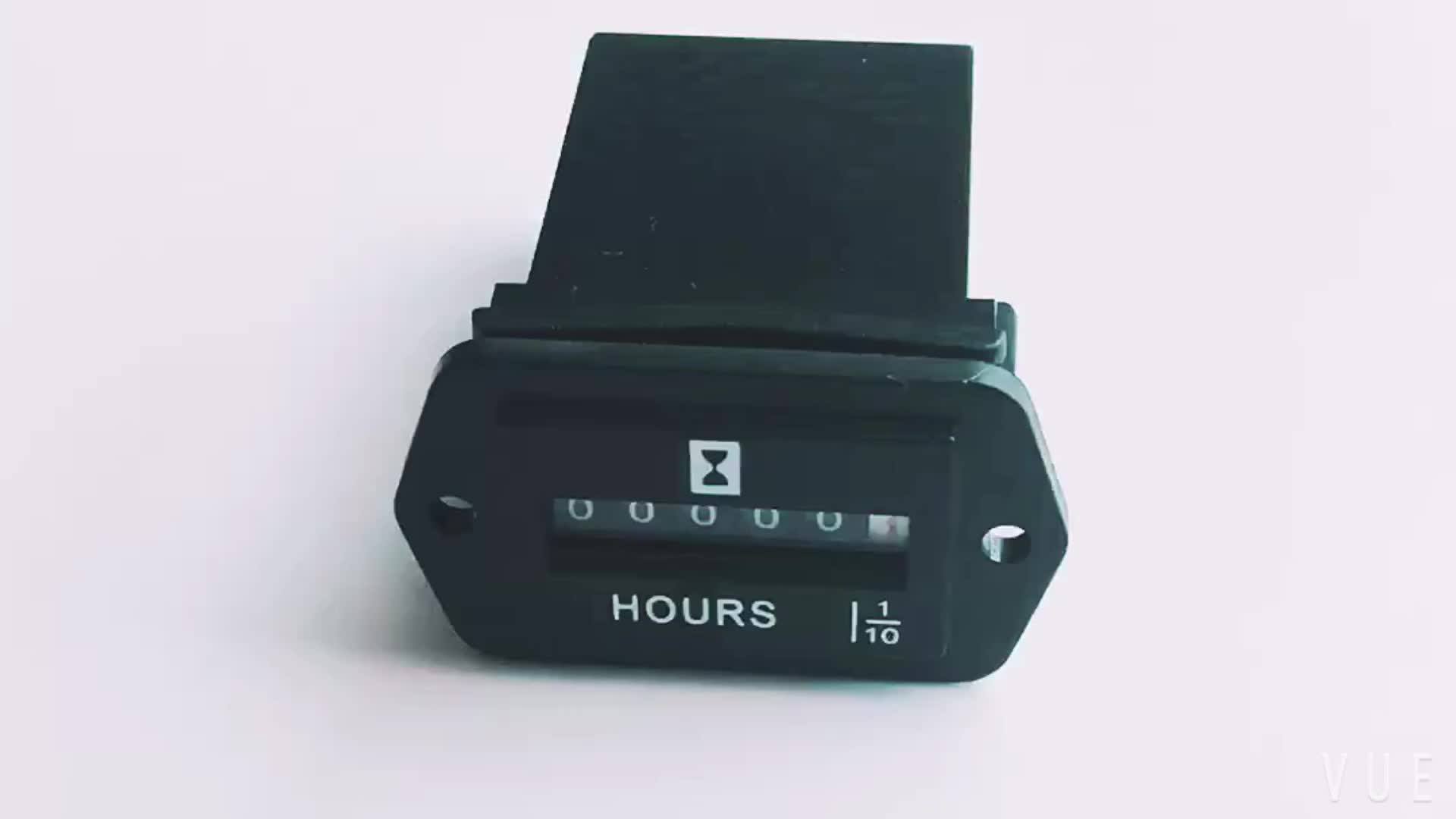 Runleader Dc 12v 24v 36v 48v 60v 72v Mechanical Engine Hour Meter ...