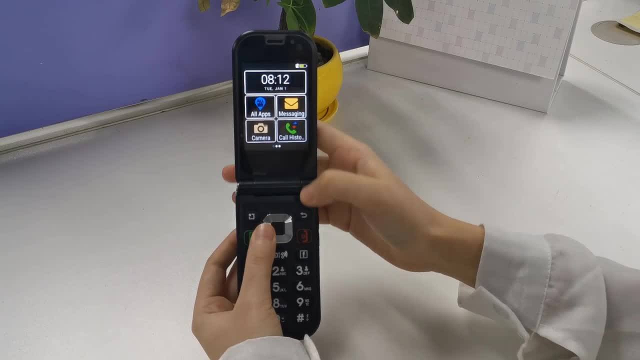 Android 8.1 Button Phone 1500 Mah 2.8 Inch Lcd Touch Screen Whatsapp ...