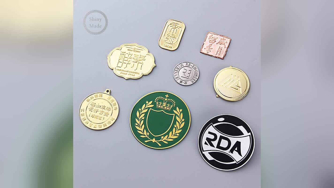 High Quality Metal Clothing Logos Label Custom Metal Logo Design For ...