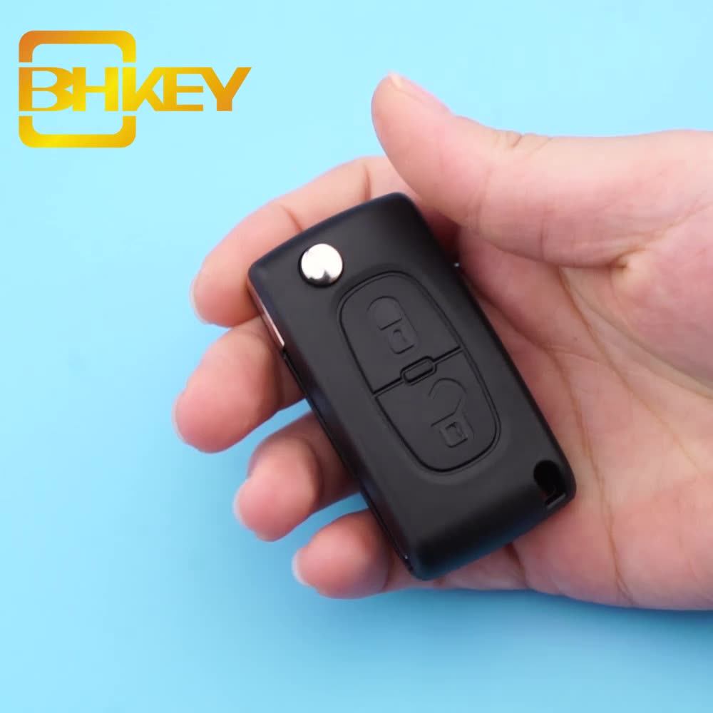 2 Buttons 433 Mhz Ce0536 Ask Id46 Chip Fob Remote Car Key For Citroen ...