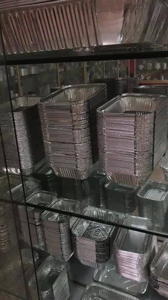 Take Away Food Container Disposable Aluminum Foil Rectangular Container ...