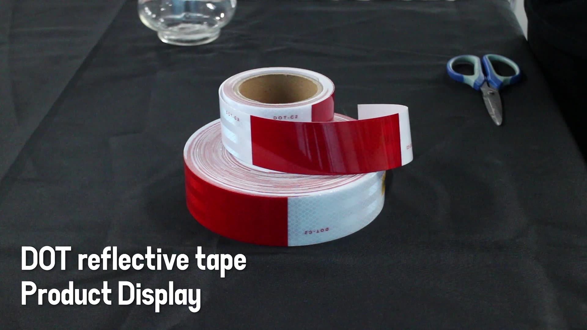 High Visibility Reflective Tape Red And White Dot-c2 For Vehicles For ...