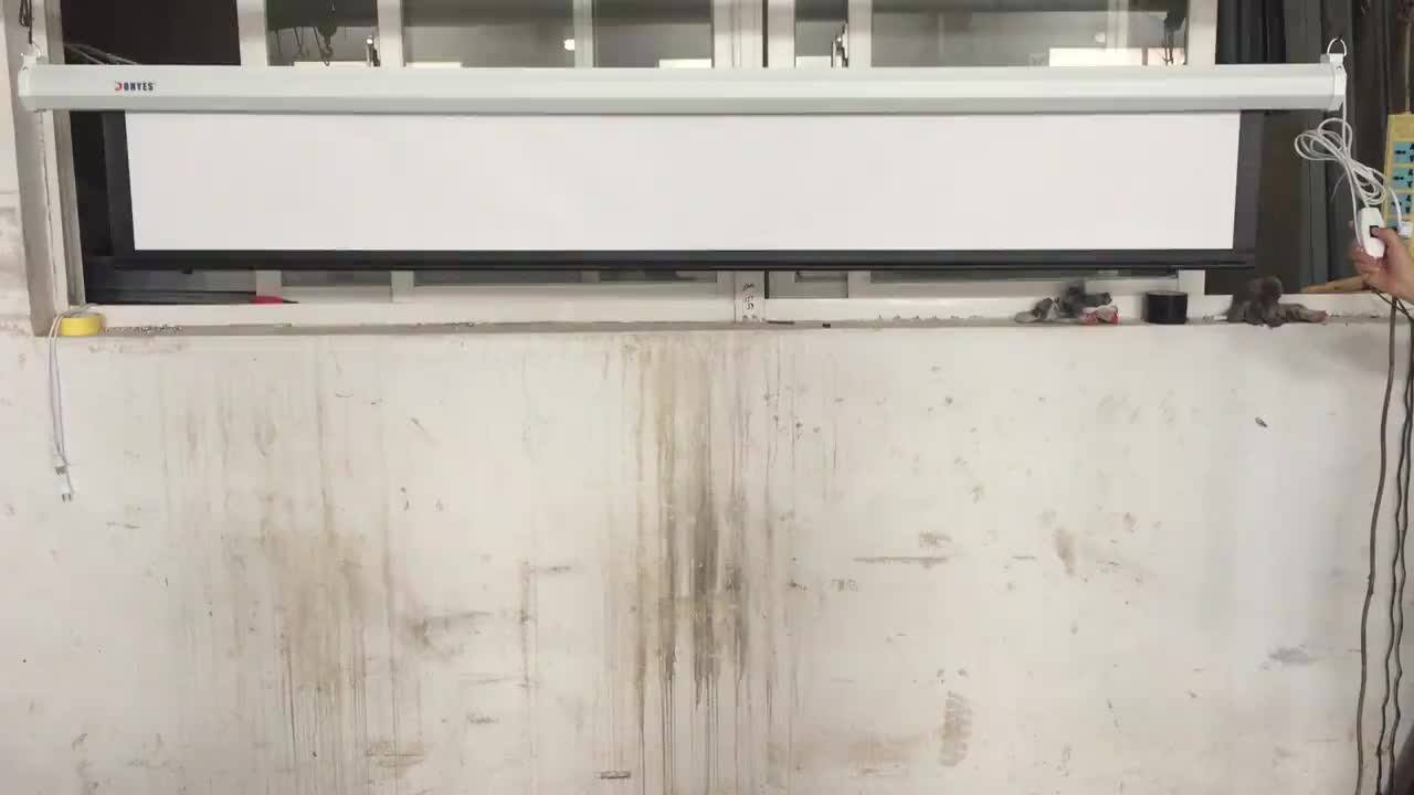 Durable Pull Down Blackout Cloth Electric Rf Control 72 Inch Motorized ...