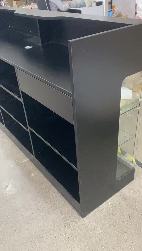 Keway 4ft And 6ft Showcase Kiosk Modular Cash Wrap Station With Lights ...