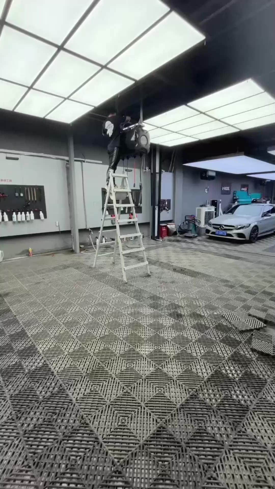 Klcb Ce Car Wash Garage Car Detailing Led Panel Light Room Hexagonal ...